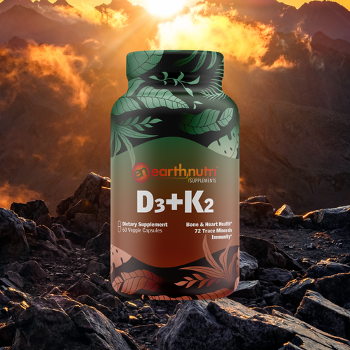 EarthNutri D3 + K2 60ct